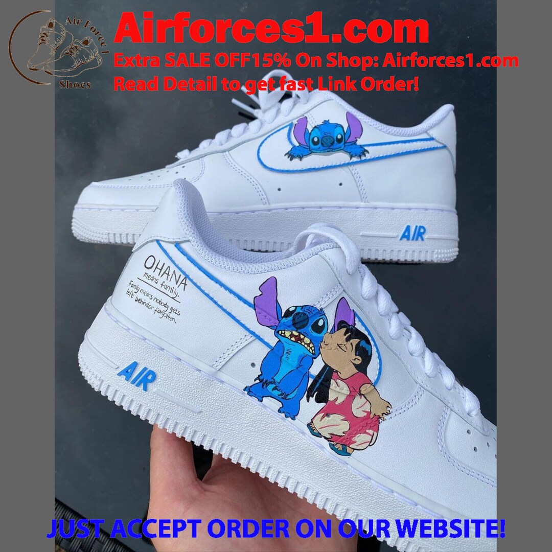 Lilo and Stitch Air Force 1 Customcustom Air Force 1hand - Etsy