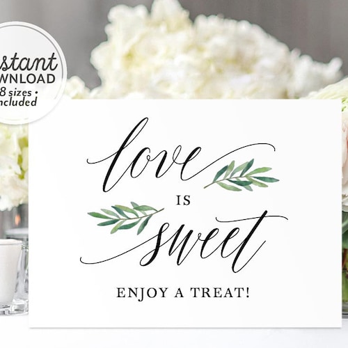 Sweet Treats Sign Wedding Sign Dessert Table Sign Candy - Etsy