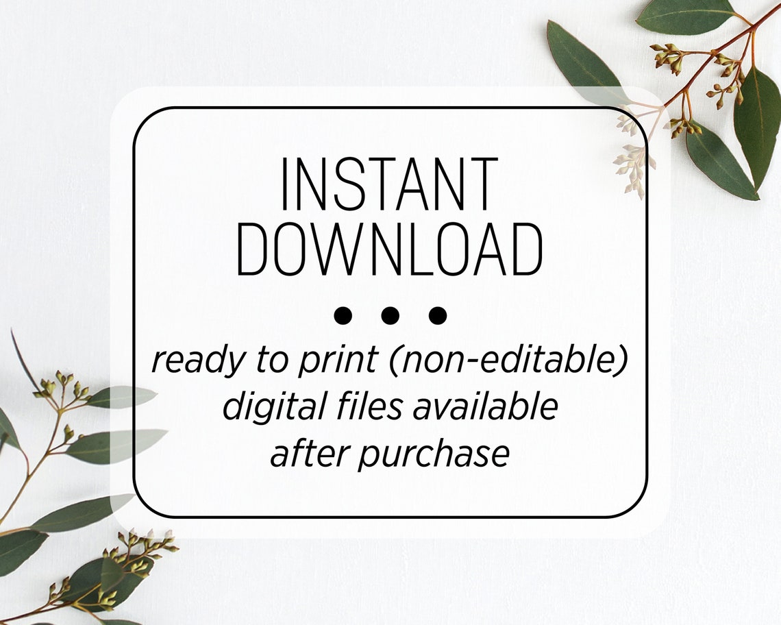 Printable This Row is Reserved Sign Wedding Reserved Seat | Etsy