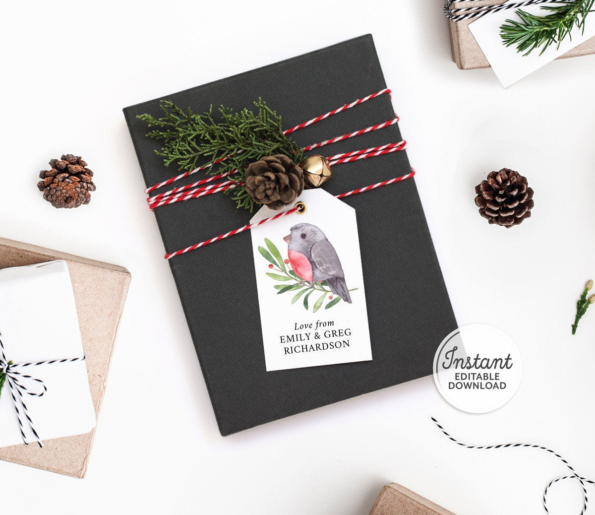 Christmas Gifting Label Printable Christmas Gift Tag DIY | Etsy