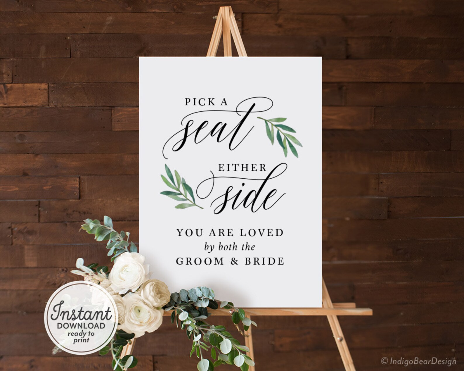 Pick A Seat Not a Side Sign Printable, Choose a Seat Either Side ...