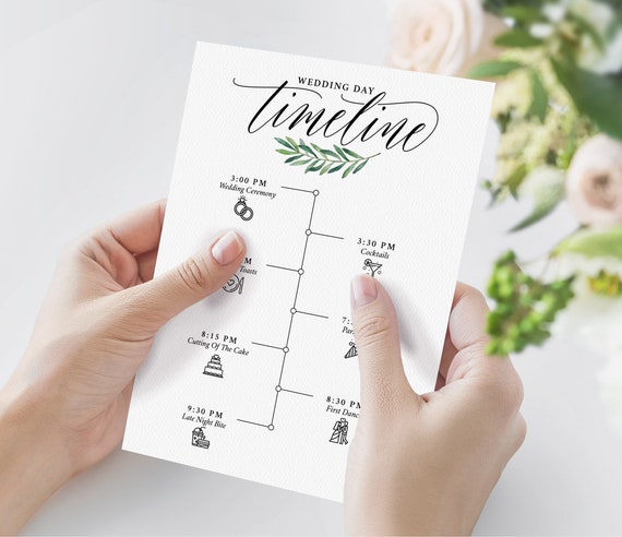 Plantilla De Tiempo Para Boda