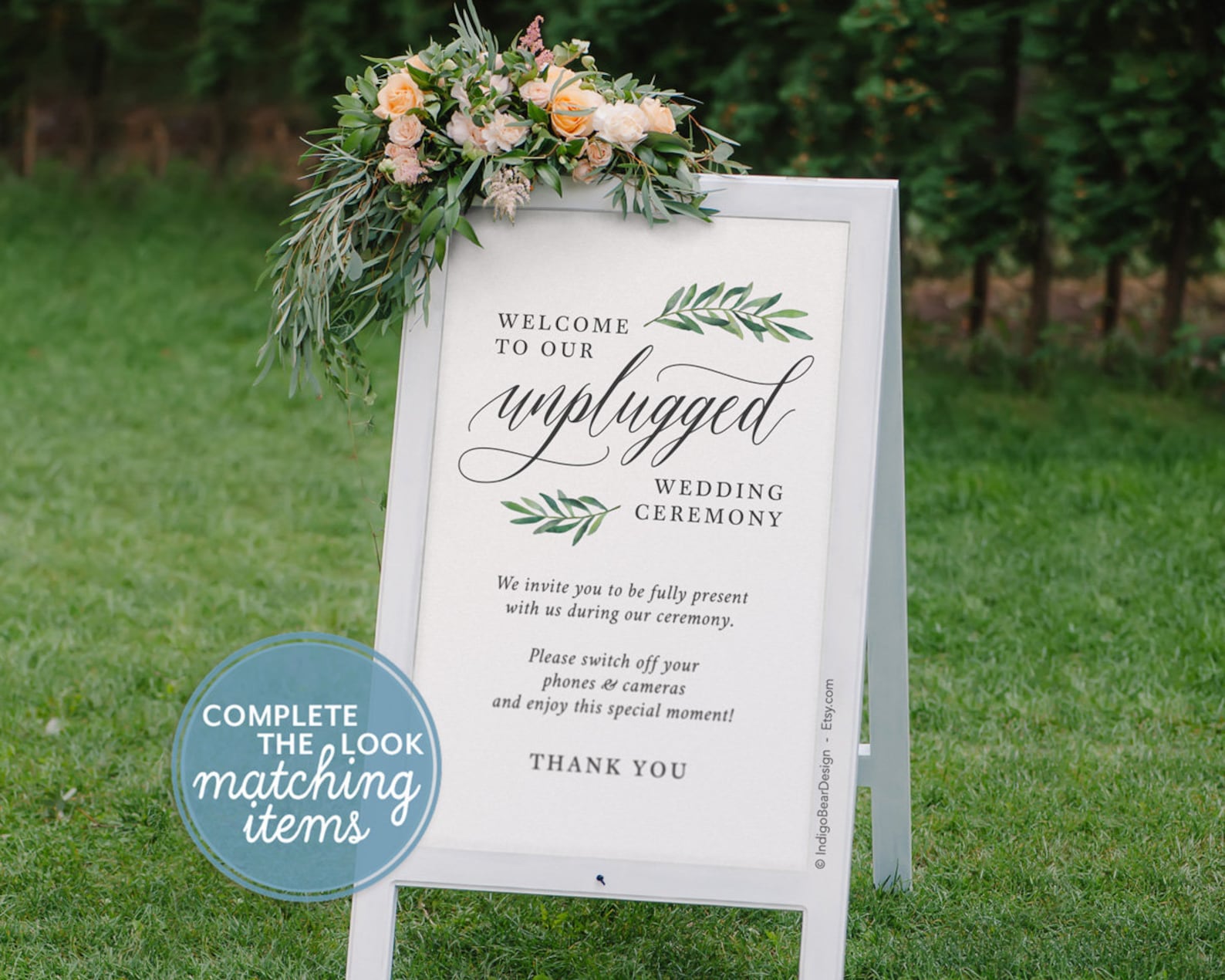 Here Comes the Bride Printable Wedding Ceremony Sign Flower - Etsy