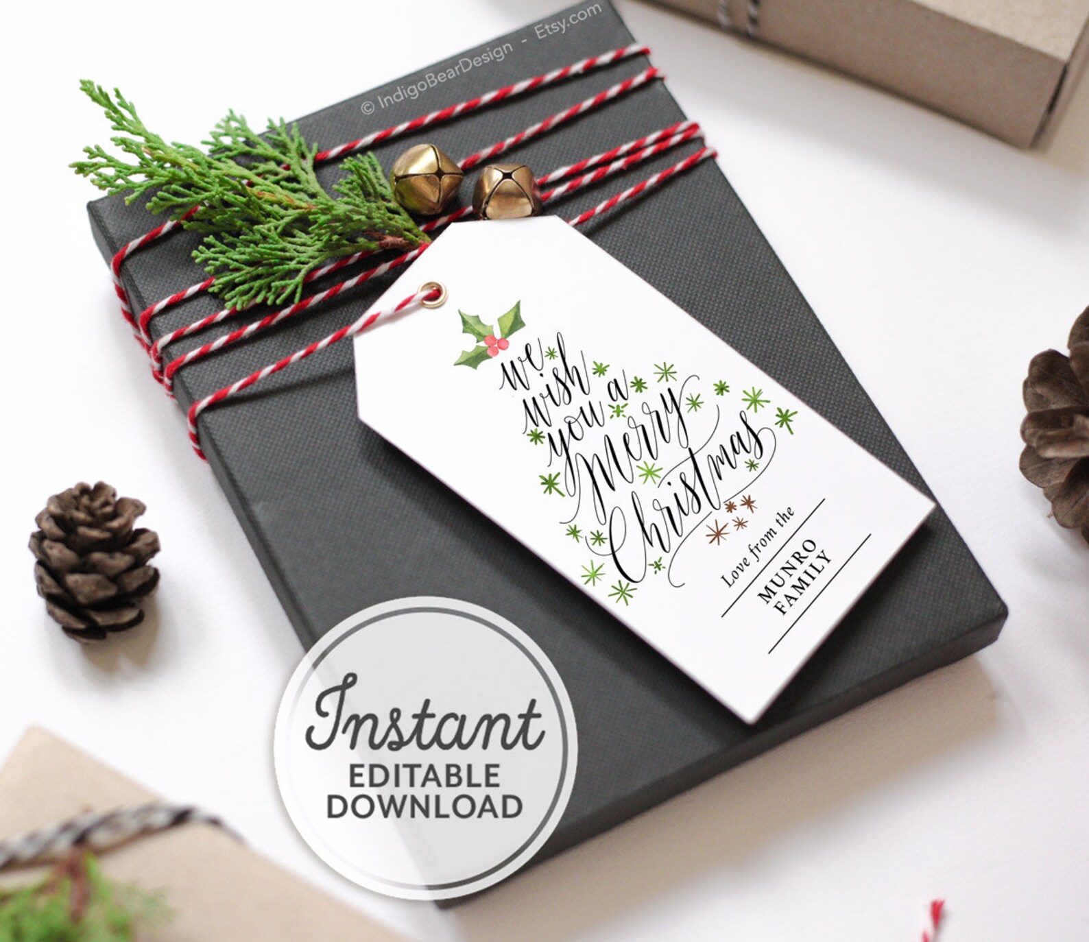 Christmas Tree Label Personalised Christmas Gift Tags - Etsy