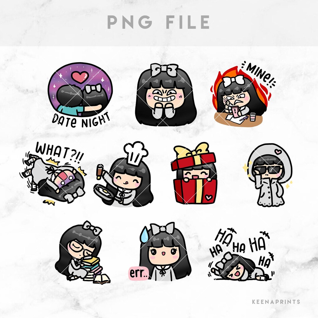Bundle 11 | Digital Lola Stickers - Digital Art, Digital Planner ...