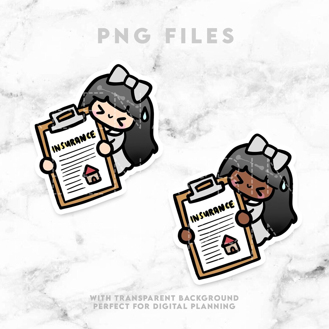 L796 L846 Digital Lola & Lily Manage Insurance Sticker - Etsy
