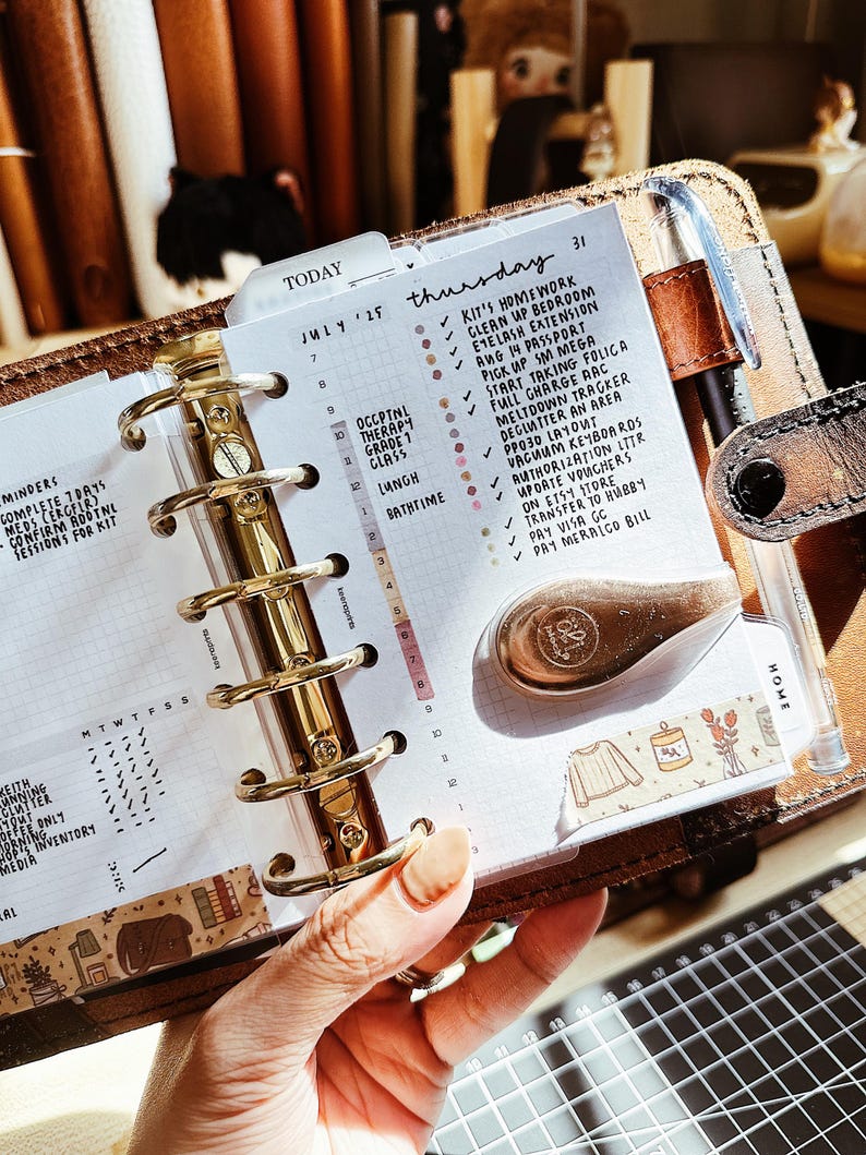PP163 | Timed Daily and Undated Task Schedule for Pocket Rings ...