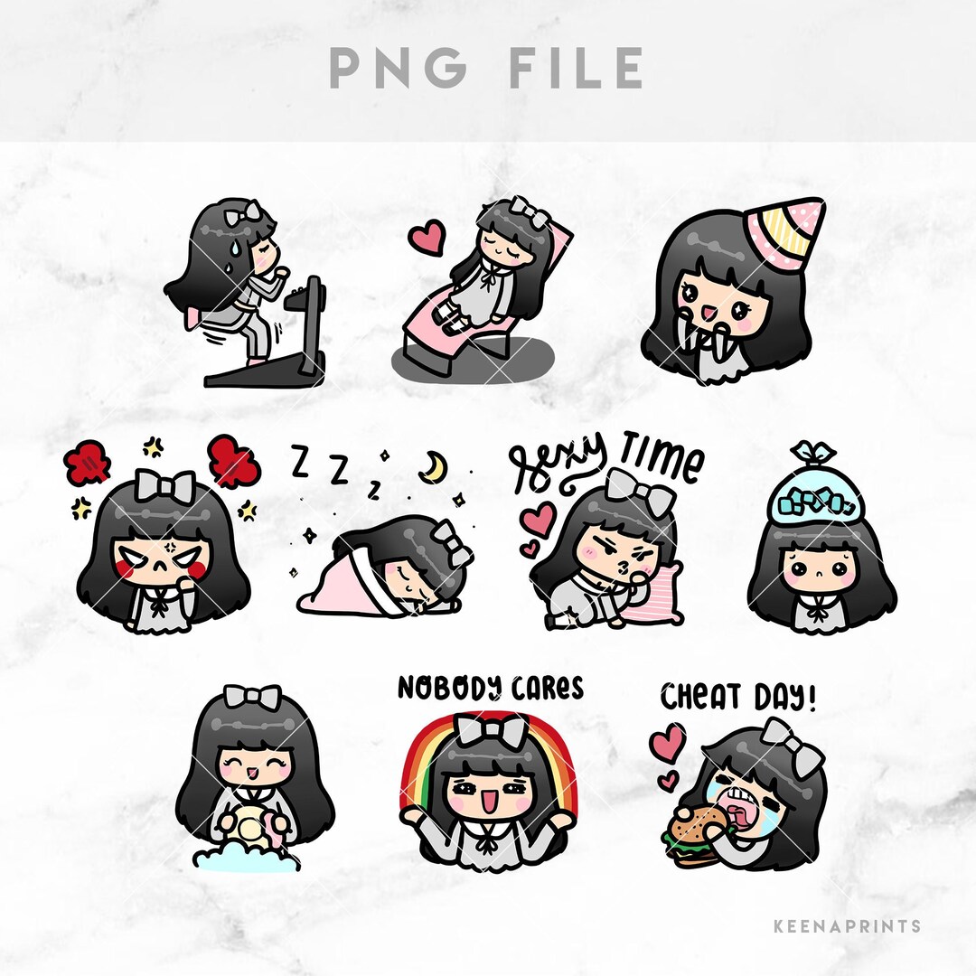 Bundle 14 Digital Lola Stickers Digital Art, Digital Planner Stickers ...