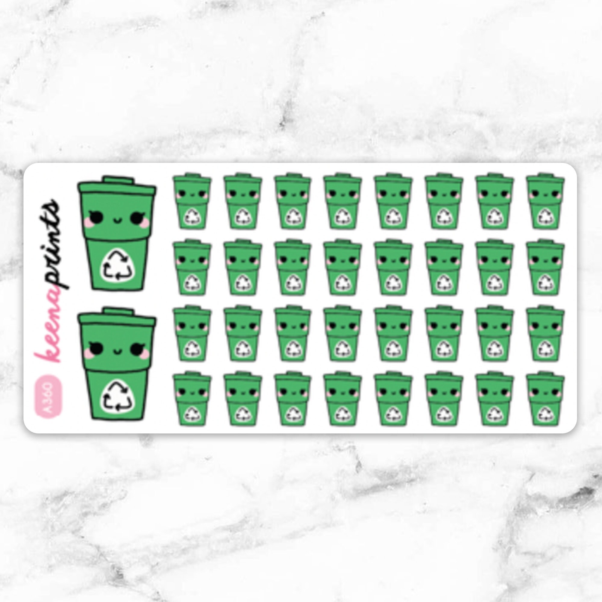 A360 Recycle Stickers Garbage Stickers Trash Stickers - Etsy