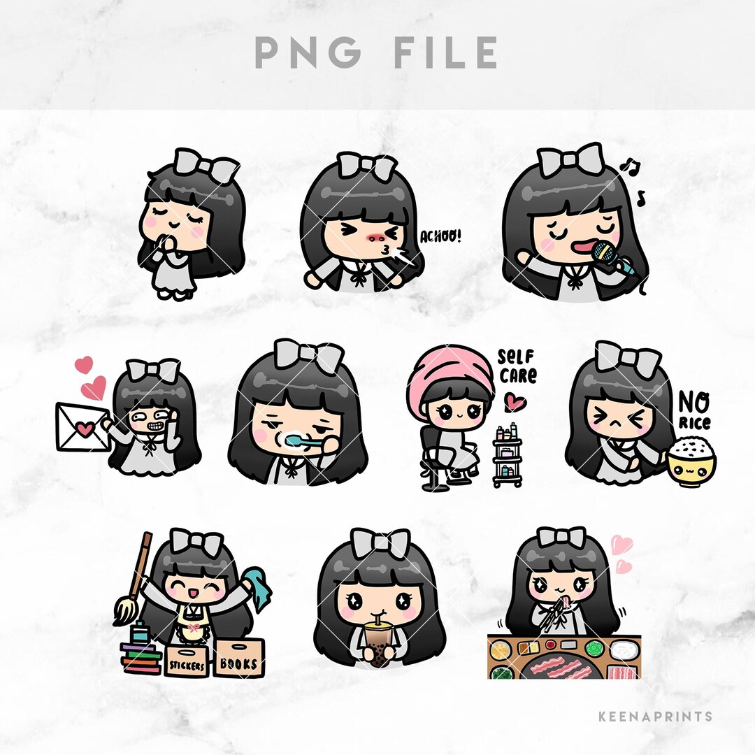 Bundle 16 Digital Lola Stickers Digital Art, Digital Planner Stickers ...