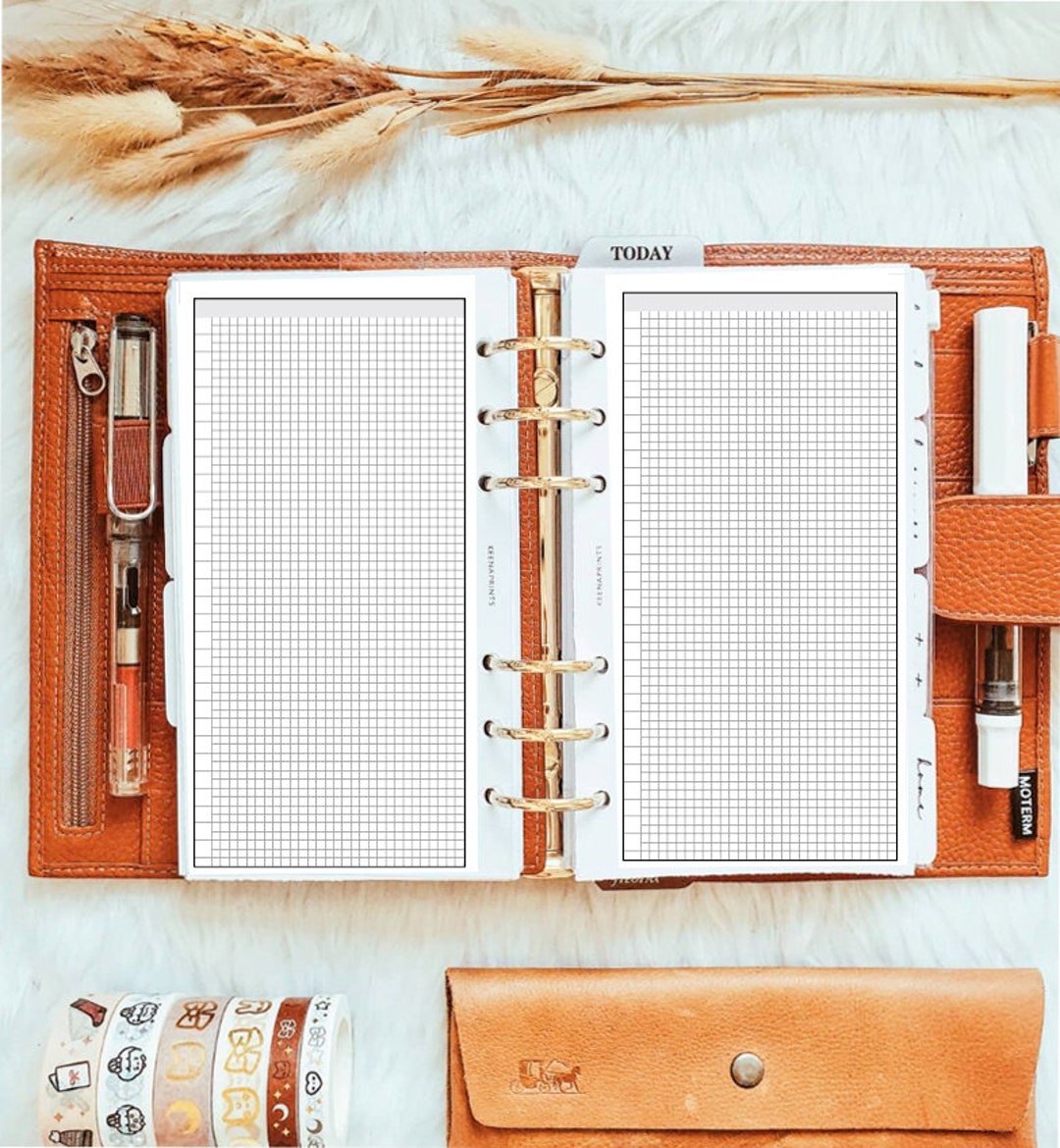 PP036 | Grid Checklist for Personal Rings Printable Planner - Etsy