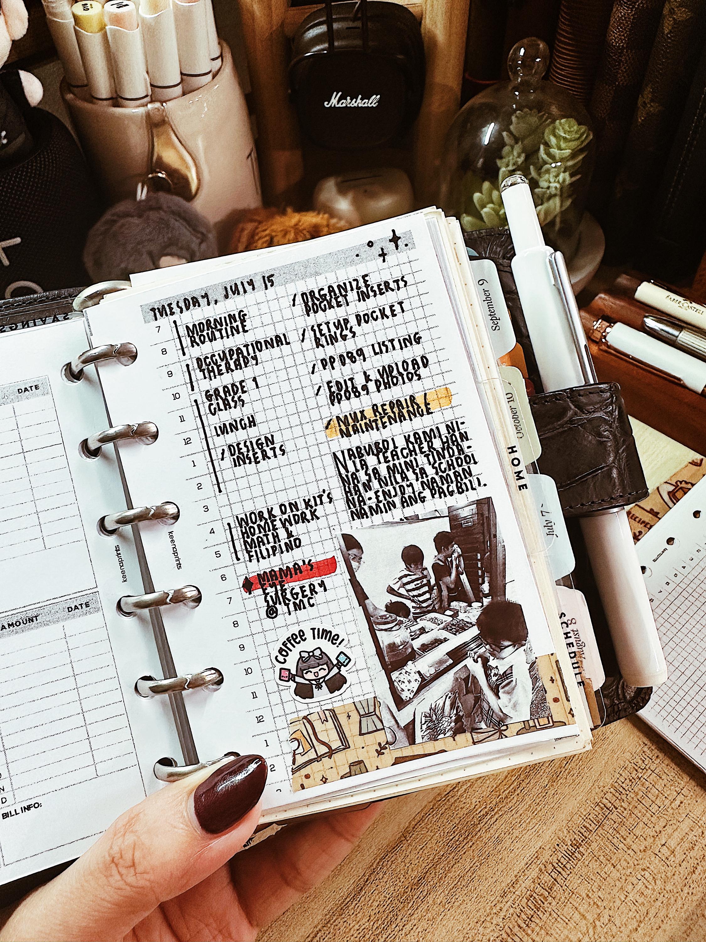 PP194 | Timed Daily and Undated Task Schedule for Pocket Rings ...