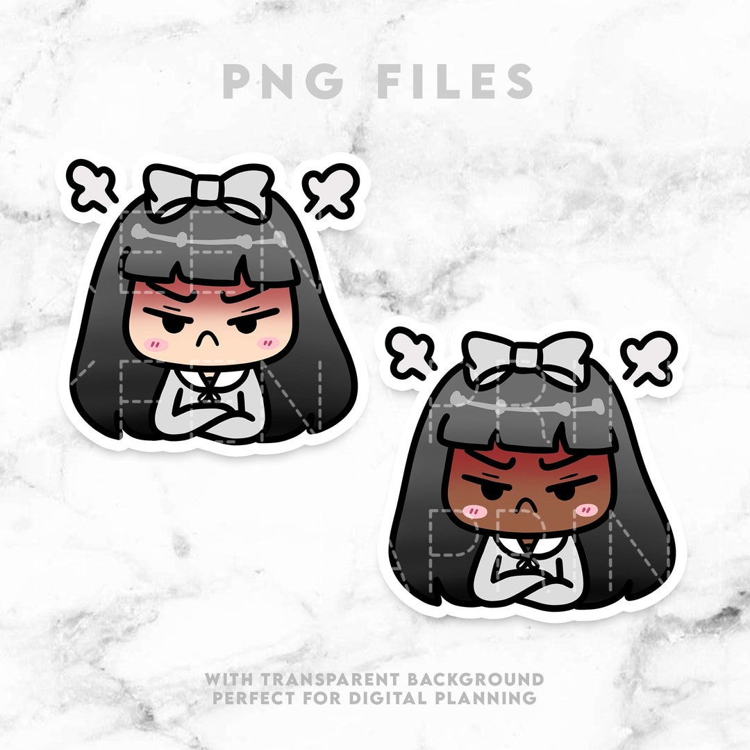 L149, L717 Digital Lola & Lily Angry Sticker Digital Art, Digital ...