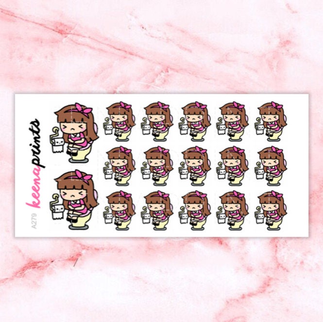 A279 Pooping stickers poop stickers BM Keenachi | Etsy