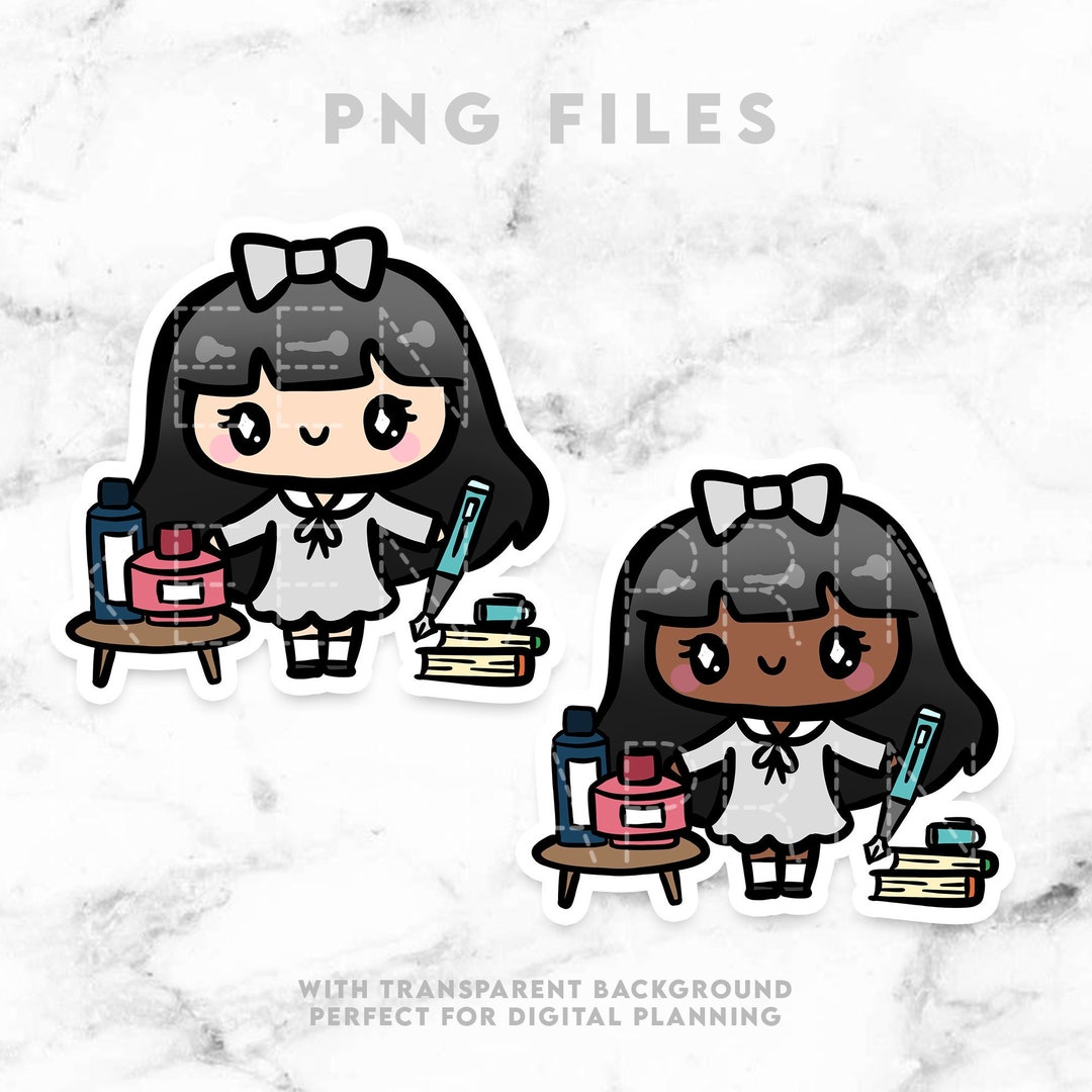 L828 L833 Digital Lola & Lily Fountain Pen Sticker Digital - Etsy