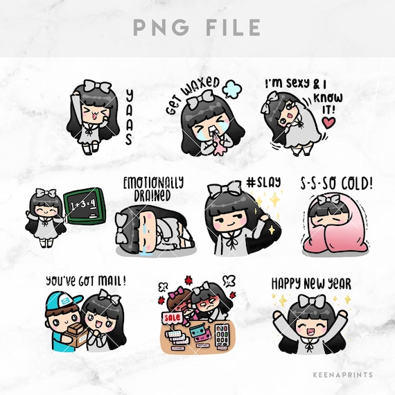 Bundle 9 Digital Lola Stickers Digital Art Digital | Etsy