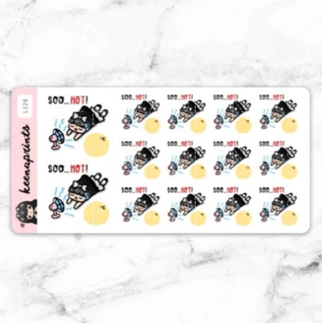 L126 so Hot Stickers Planner Stickers, Agenda Stickers, Calendar ...