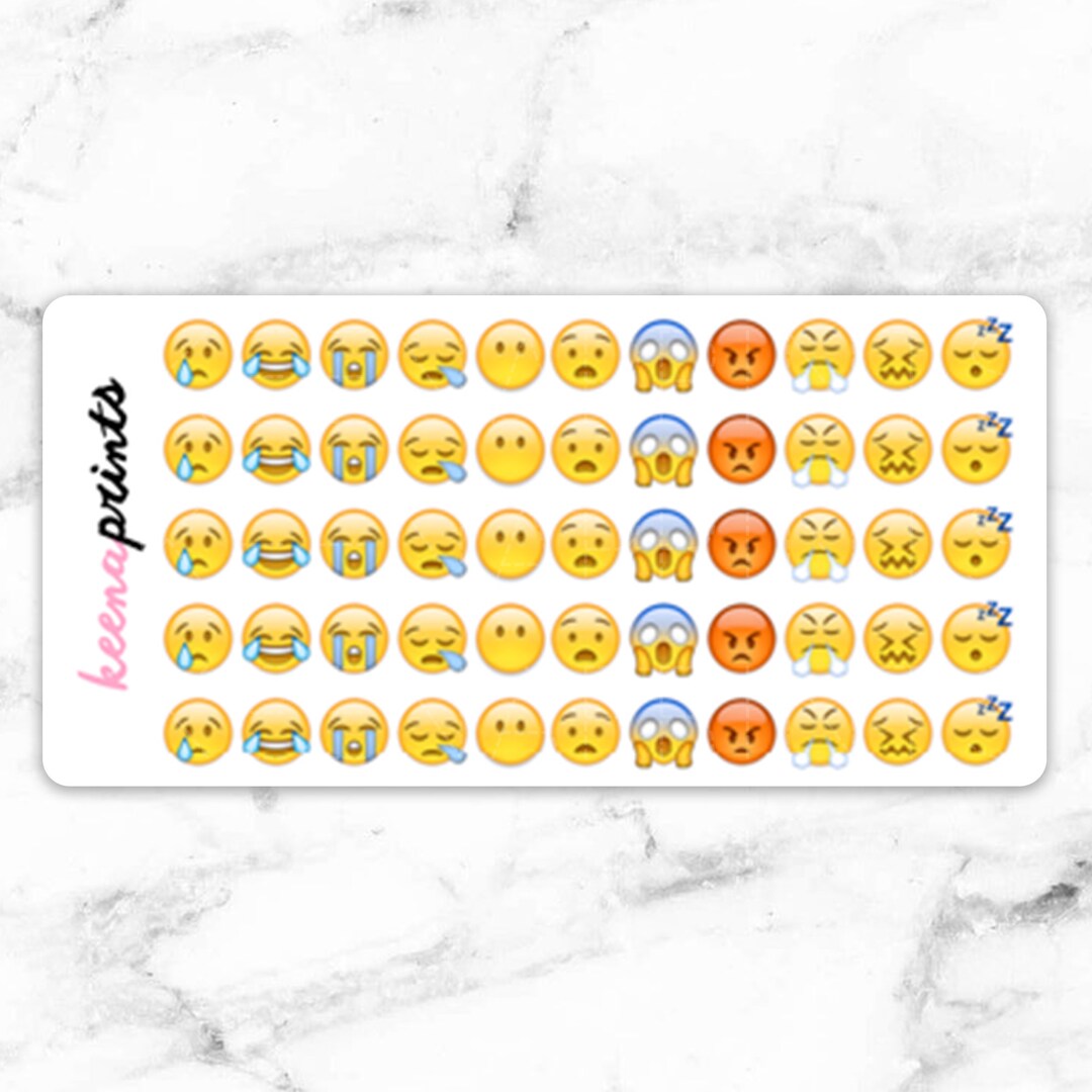 A112 Negative Emojis Stickers Emoticon Stickers Smiley - Etsy
