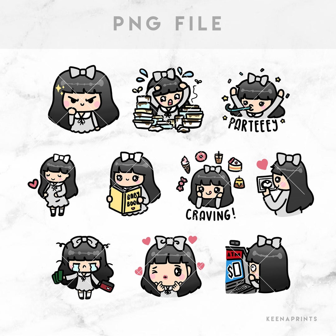 Bundle 15 Digital Lola Stickers Digital Art, Digital Planner Stickers ...