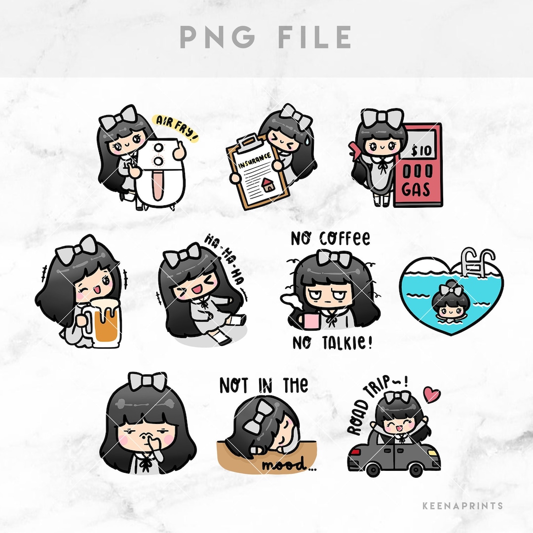 Bundle 24 | Digital Lola Stickers - Digital Art, Digital Planner ...