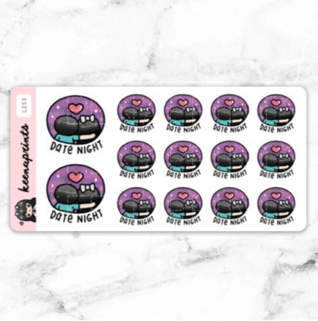 L253 | Date Night Stickers, Couple Stickers, Relationship Stickers ...