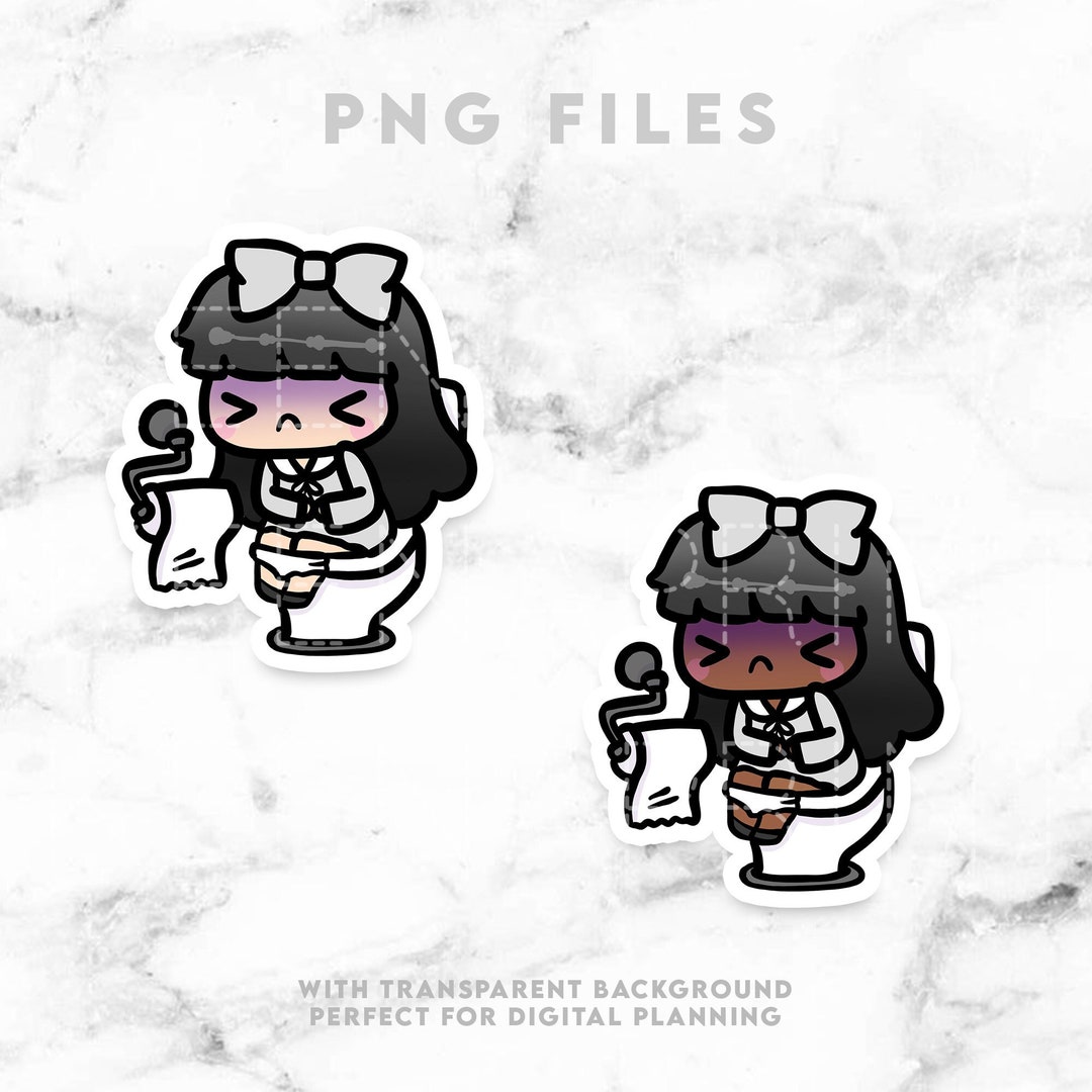 Pooping Digital Sticker L202 L885 | Digital Lola & Lily - Digital Art ...