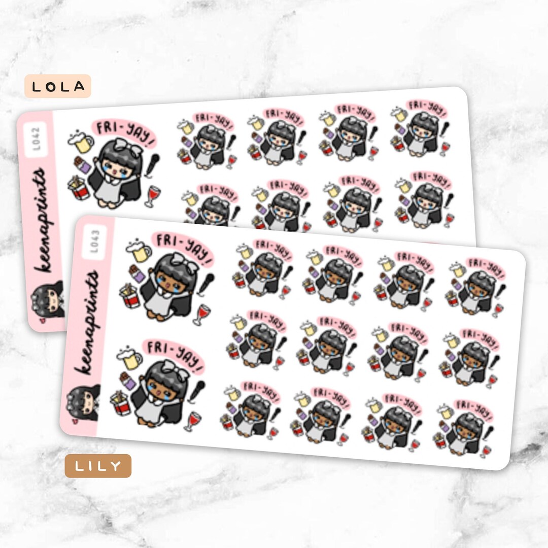 Friyay Stickers Food Stickers Pigging Out Stickers Eating - Etsy