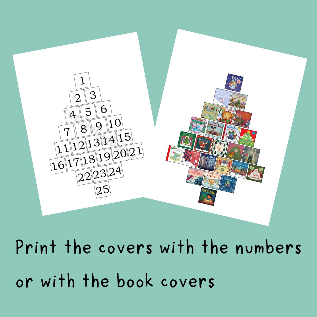 25 Books Book Advent Calendar | Printable Book Tracker | Book Advent ...