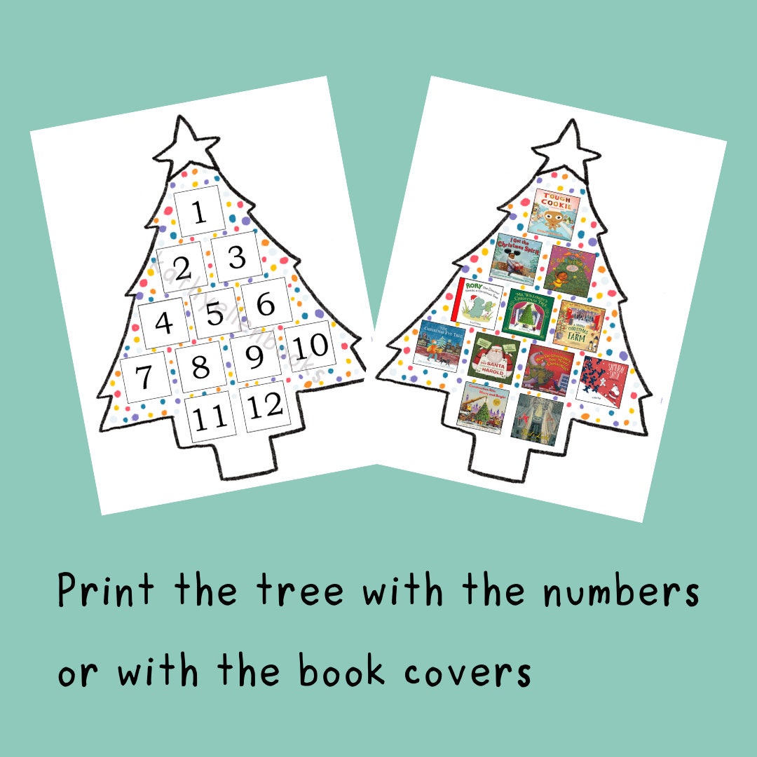 12 Books Book Advent Calendar Printable Book Tracker Book Advent Book ...