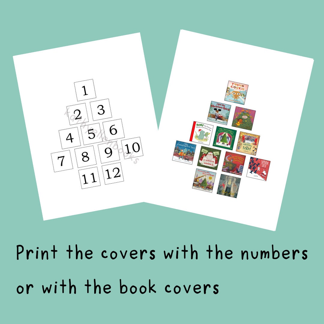 12 Books Book Advent Calendar Printable Book Tracker Book Advent Book ...