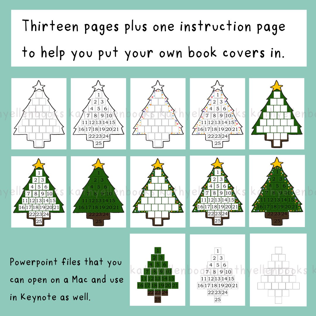 25 Books Book Advent Calendar | Printable Book Tracker | Book Advent ...