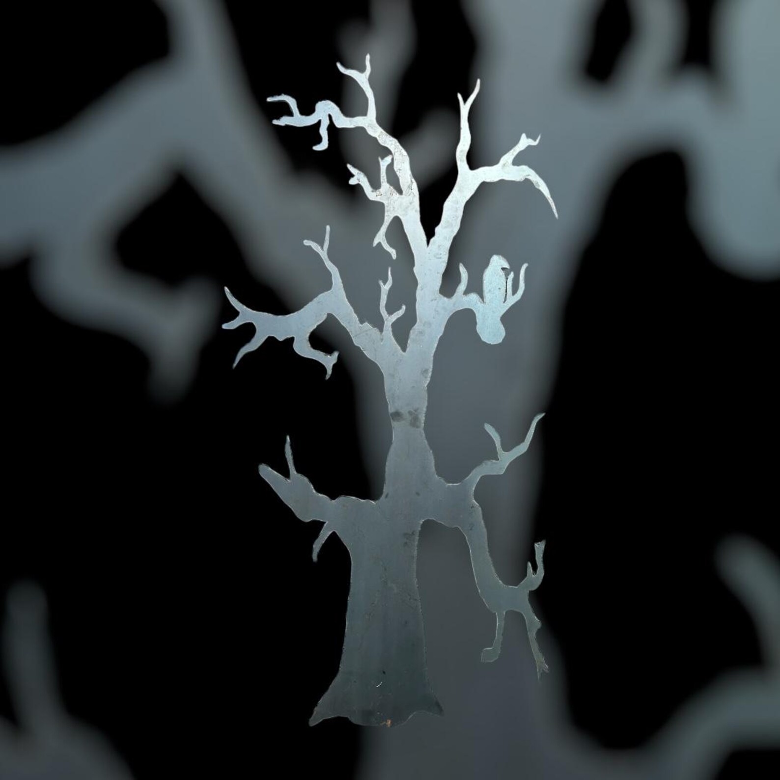 Creepy Steel Tree Decor: Halloween Indoor/outdoor Art - Etsy