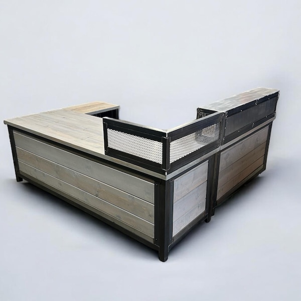 Industrial Reception Desk - Etsy