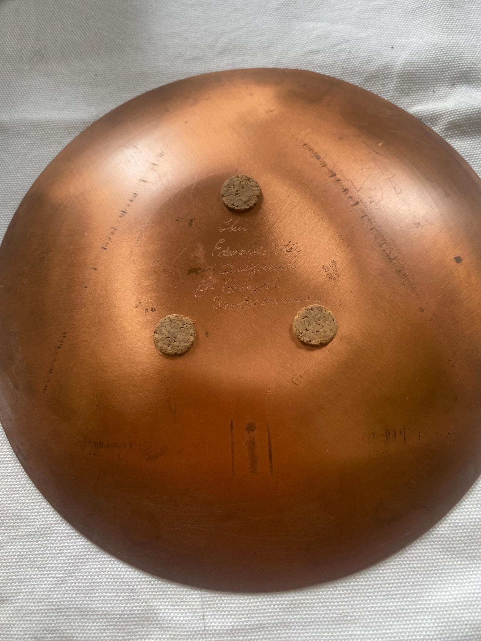 Edward Star Copper Enameled Charger for Gumps San Francisco - Etsy