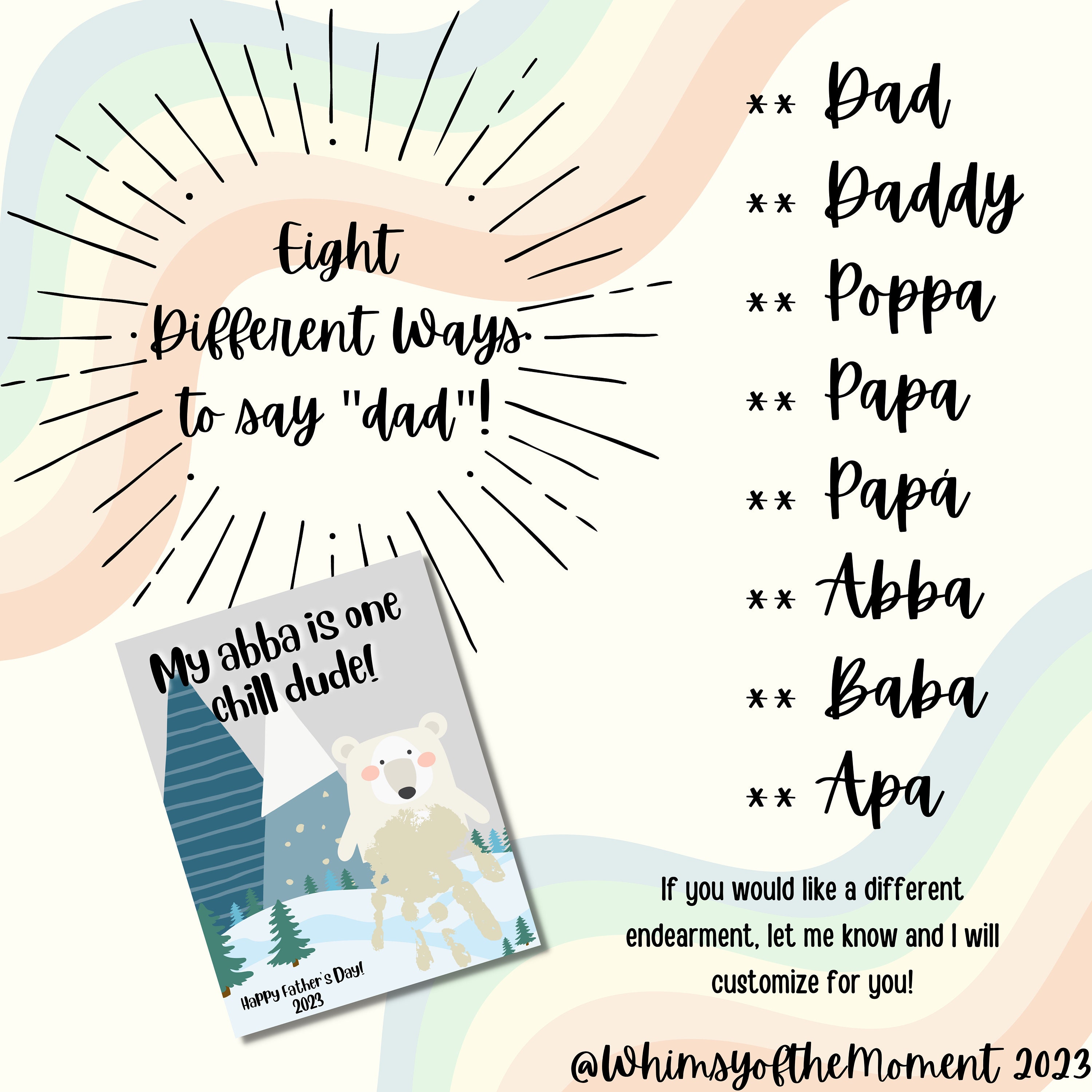 Father's Day "chill Dude" Handprint Craft | Father's Day 2023 | Father ...