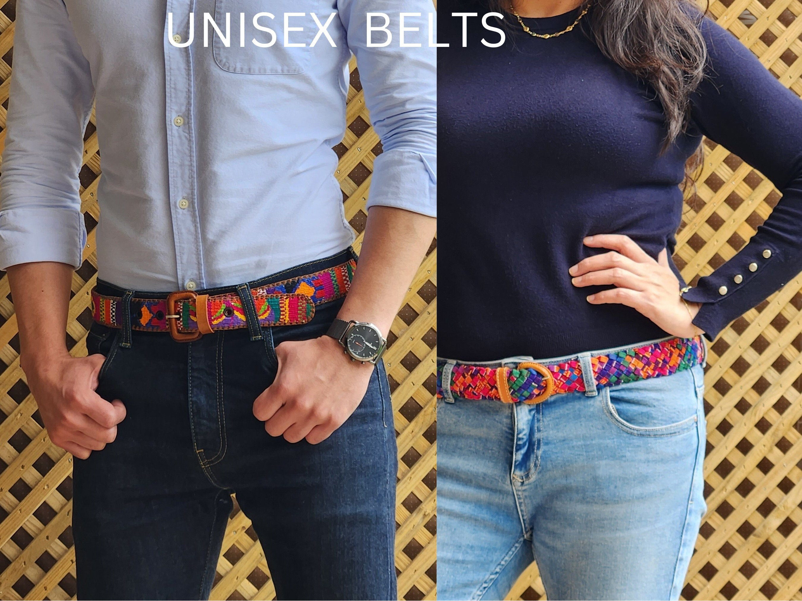 HANDMADE BELT With Brown Soft Leather, Unisex, Mayan Weave - Etsy