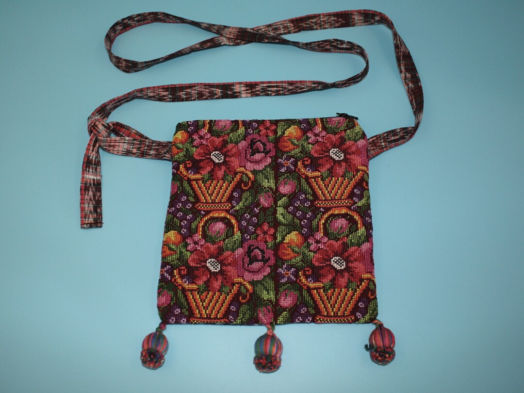 HAND WOVEN PURSE, Mayan Weave Design, Colorful, Casual, Boho, Shoulder ...