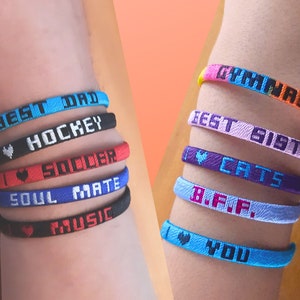 Handwoven Friendship Bracelets SOUL MATE Expressions for Wrist or Ankle ...