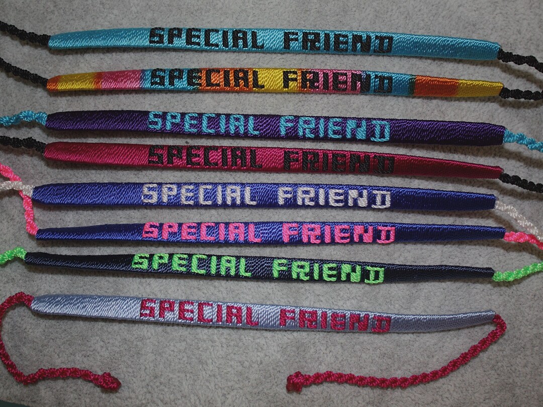 Handwoven Friendship Bracelets SPECIAL FRIEND Expressions for Wrist or ...