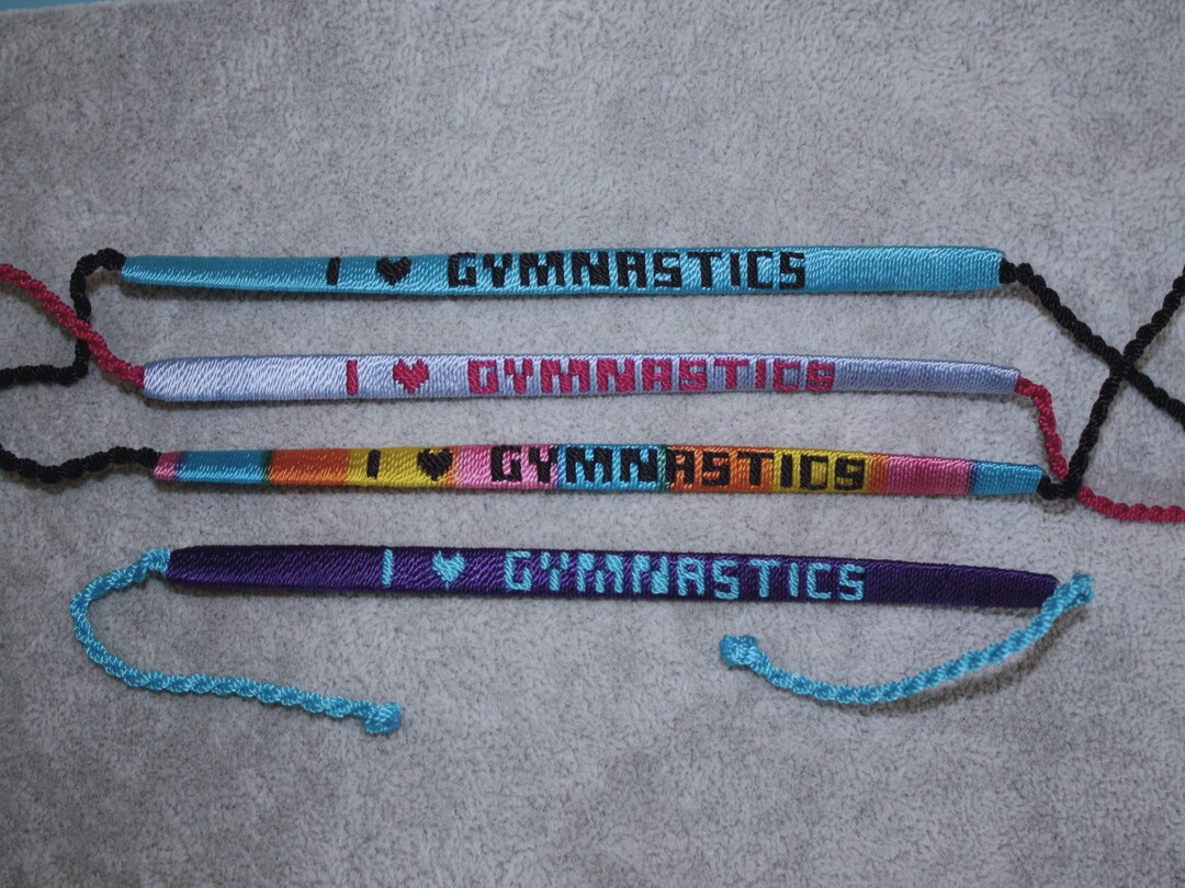 Handwoven Friendship Bracelets GYMNASTICS Expressions for Wrist or ...