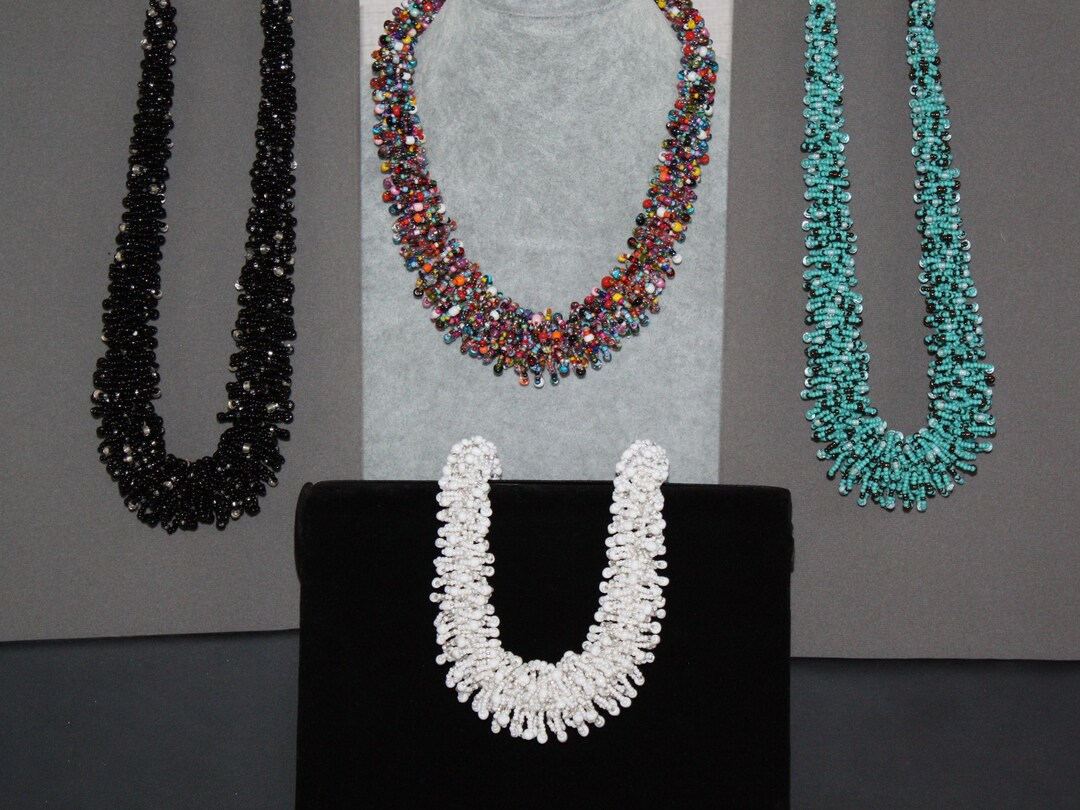 Hand-beaded Mayan Necklace – Intricate Czech Bead Design From Guatemala ...