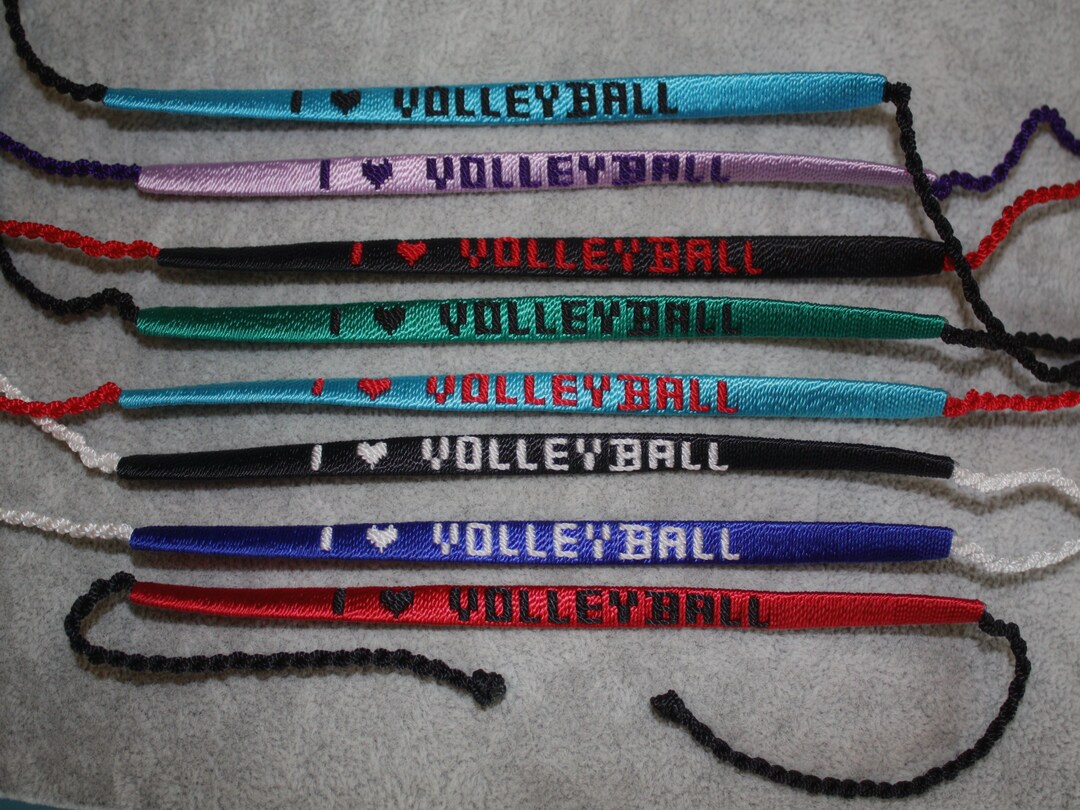 Handwoven Friendship Bracelets VOLLEYBALL Expressions for Wrist or ...