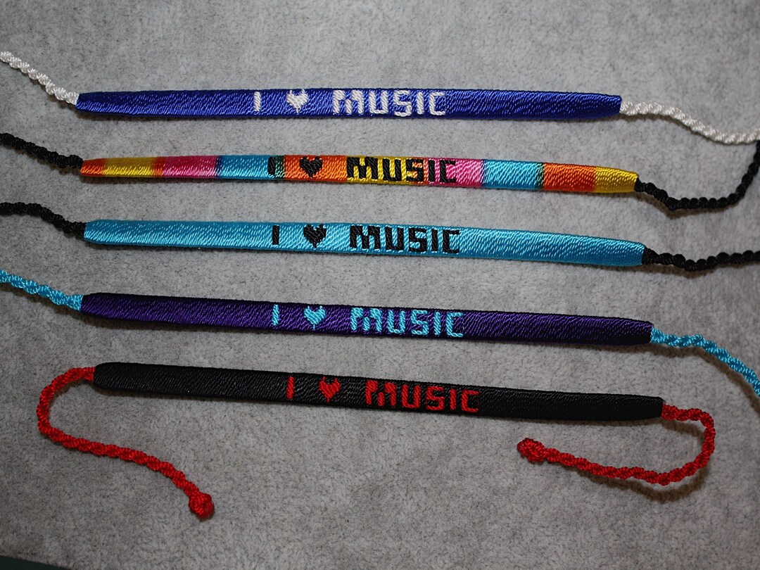 Handwoven Friendship Bracelets MUSIC Expressions for Wrist or Ankle - Etsy