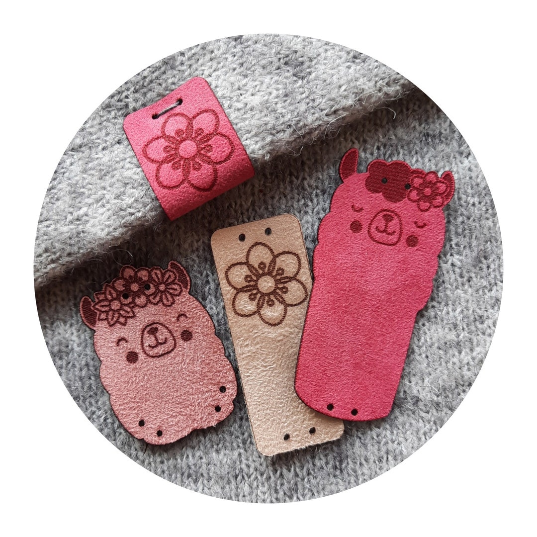 9x Faux Suede Alpaca Suede Handmade Tags for DIY Items, Sewing ...