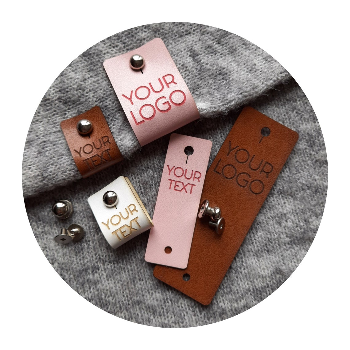 35x PREMIUM PU leather tags with metal rivet. personalized | Etsy 35x PREMIUM PU leather tags with metal rivet. personalized | Etsy