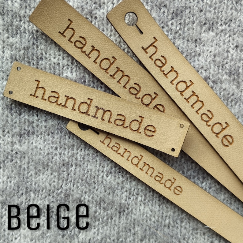10x FAKE LEATHER LABELS Handmade Labels Diy Blanket Tags - Etsy