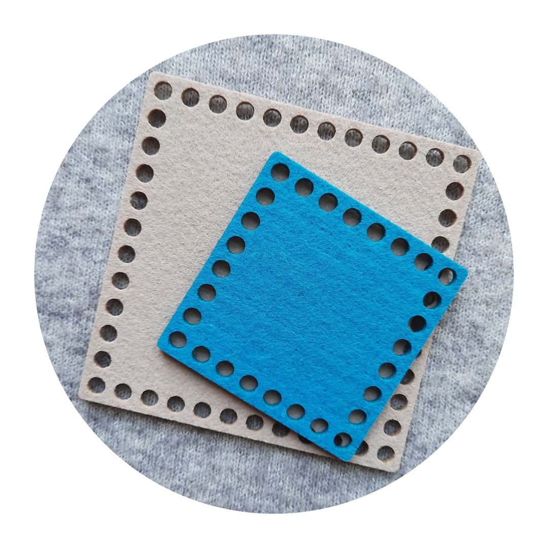 1x CUSTOM Crochet Basket BOTTOM, Felt, Hanging Basket, Decorative ...