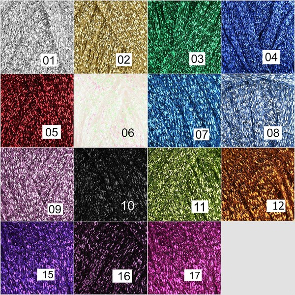 Silver Metallic Yarn - Etsy