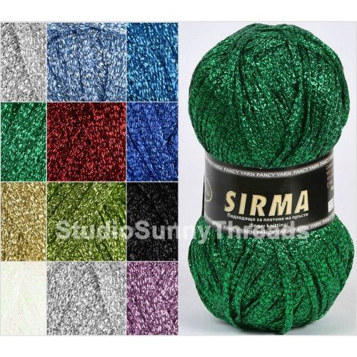 Pink Glitter Yarn Metallic Yarn Thread With Shimmer Soft - Etsy Ireland