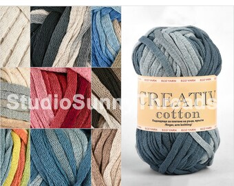 Cotton Ribbon Yarn - Etsy